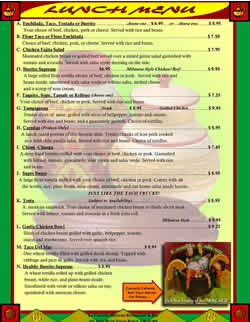 Lunch. La Casuela Mexican Restaurant & Bar Main Page. La Casuela Mexica ...